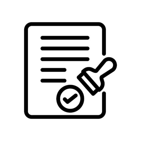 Premium Vector Valid Document Icon