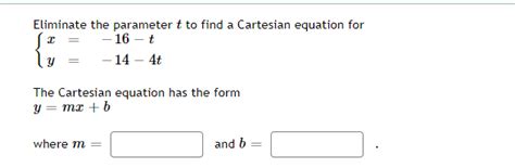 Solved Suppose Parametric Equations For The Line Segment Chegg Com