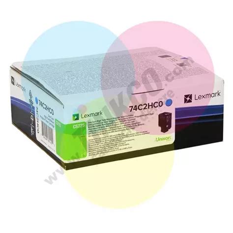 Toner Lexmark Cs725 74c2hy0 Jaune De 12000 Pages Cartouche Laser De Marque Lexmark Tinkco