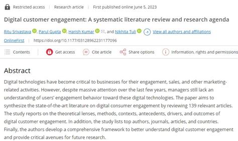 Dr Harish Kumar On Linkedin Digital Research Engagement Marketing Literaturereview 64