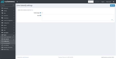 Zoho Salesiq Integration By Nopstation Nopcommerce