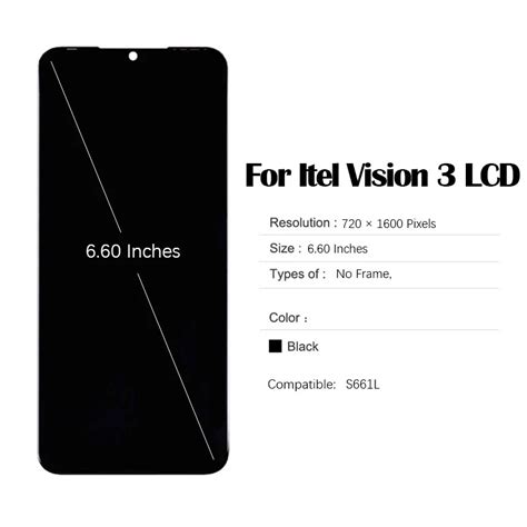 For Itel Vision 3 S661lp S661l Lcd Display Touch Screen Digitizer Panel