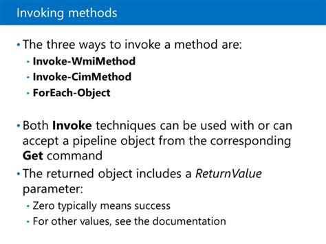 06 Querying Management Information By Using Cim And Wmi אינפוסק Infosec Advanced It Learning