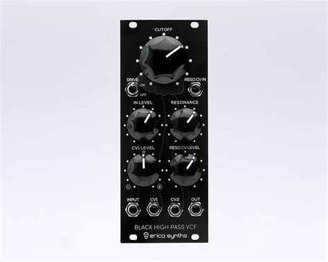 Erica Synths Black Hp Vcf High Pass Filter With Overdrive Reverb