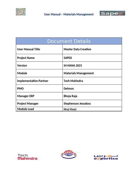 sapex mm material master data user manual pdf