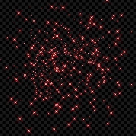 Premium Vector Vector Red Sparkles Glitter Stardust Or Twinkle Stars
