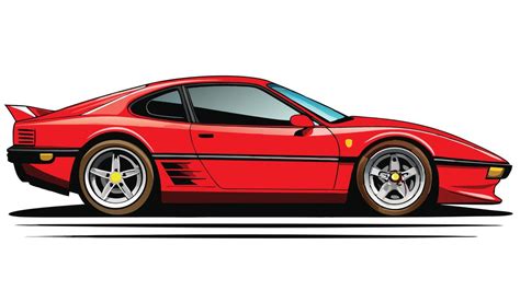 Ferrari F40 Vector Art Icons And Graphics For Free Download