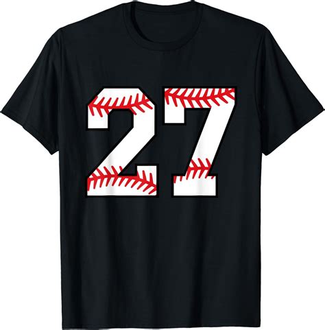 Number 27 Baseball Lucky Favorite Number T Shirt Walmart