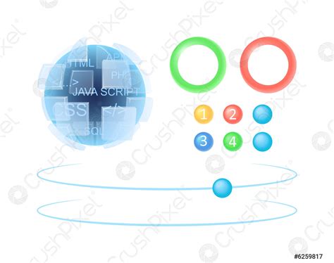 Programming Science Infographic Chart Design Element Set Stock Vector