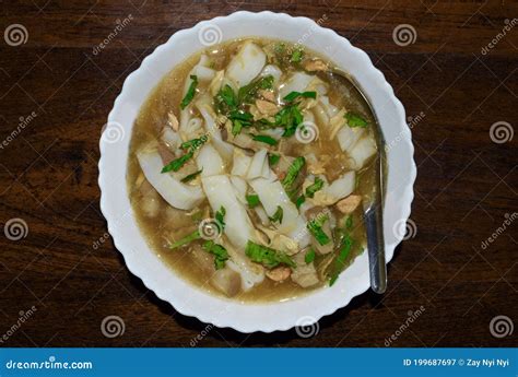 Myanmar Homemade Lor Mee Recipe Lor Mee Is A Chinese Indonesian Or Malaysian Noodle Dish Stock