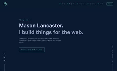 mason lancaster on linkedin work portfolio jobsearch softwareengineer