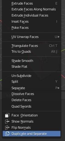 Blender Duplicate And Separate Add On