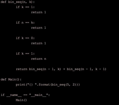 Dynamic Programming — Binomial Sequence By Barun Halder Medium