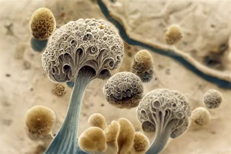 Microscopic Mycelium Stock Illustrations 102 Microscopic Mycelium