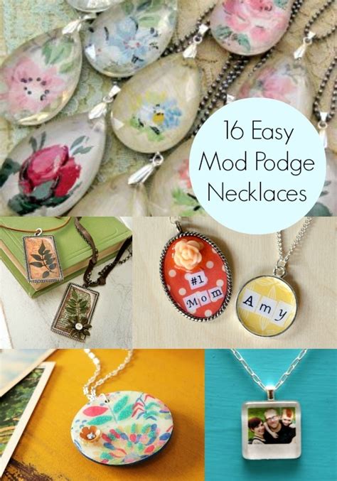 Mod Podge Rocks — 16 Ways To Make Necklaces With Mod Podge