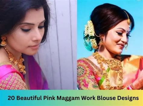 20 Beautiful Pink Maggam Work Blouse Designs In 2026