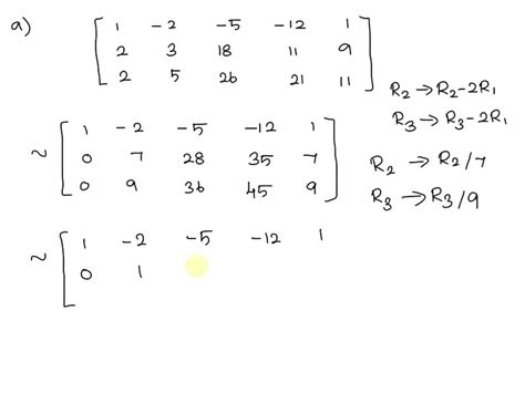 solved find the reduced echelon form of the following matrix