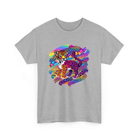 90s Colorful Graphic Shirt Tiger Design Shirt Vintage Inspired