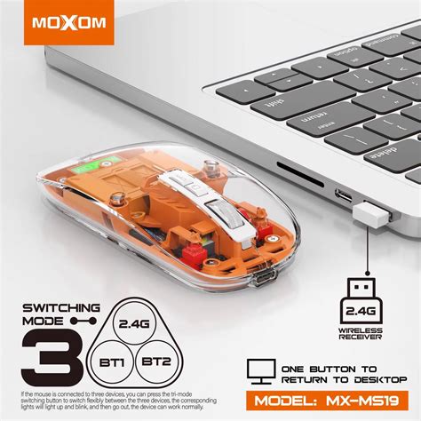Moxom Mx Ms19 Wireless 3 Mode Mouse Smart Tablets Store