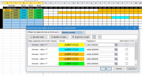 Planning Horaire Linéaire Excel Forum Formule Excel