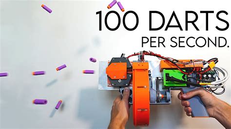 my insanely fast firing nerf gun works part 2 youtube