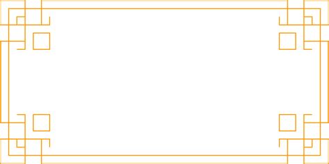Frame Art Deco Outline Stroke In Golden Color For Classy And Luxury