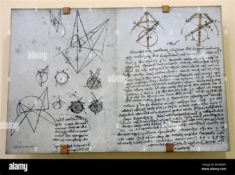 Alhazens Problem From Atlantic Codex Codex Atlanticus By Leonardo Da