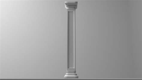 기둥 사각형 2 3d 모델 5 Blend Obj Fbx Dae 3ds Free3d