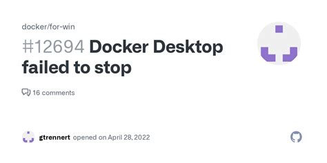 Docker Desktop Failed To Stop Issue Docker For Win GitHub