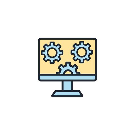 System Monitoring Icons Symbol Vector Elements For Infographic Web
