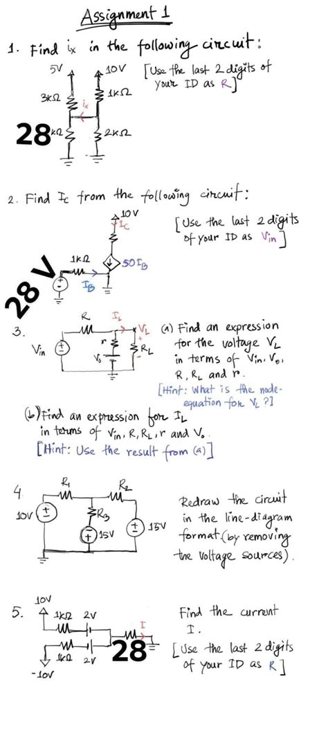 Solved 1 Find Ix In The Following Circuit Use The Last 2