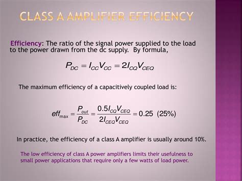Ppt Class A Amplifier Powerpoint Presentation Free Download Id