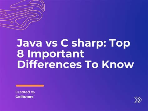 Java Vs C Sharp Top 8 Important Differences To Know Pdf