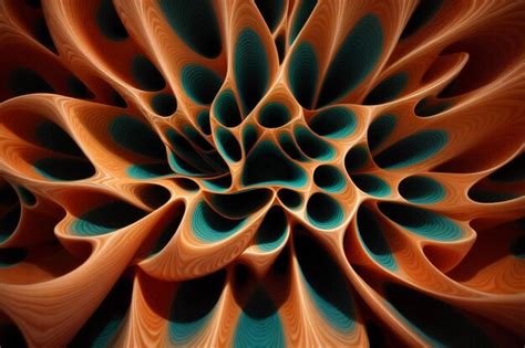 Premium Ai Image A Mesmerizing Backdrop Of Interlocking Shapes And Colors Creating An Illusion