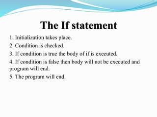 Conditional Statements Loops PPT