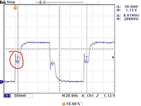 Sn74lvc1g17 Undershoot Of Output Waveform Of Sn74lvc1g17 Logic Forum Logic Ti E2e Support