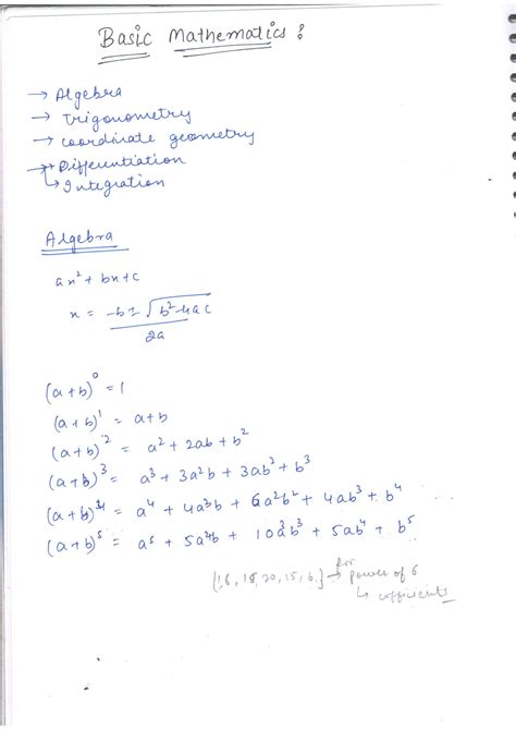 Solution 11th Standard Physics Algebra Trigonometry Coordinate Geometry Differentiation