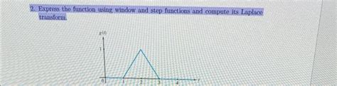 Solved 2 Express The Function Using Window And Step
