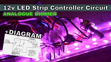 How To Make A 12v Led Strip Controller Circuit Rgb Led Dimmer And 2