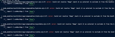 Warnings And Errors When Trying To Use With Nuxt3 · Issue 67
