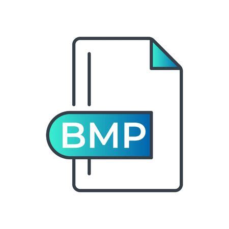 BMP File Format Icon Bitmap Image File Extension Gradiant Icon TasmeemME Com