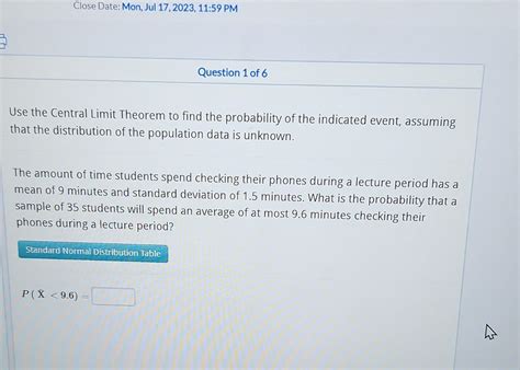 Solved Use The Central Limit Theorem To Find The Probability Chegg