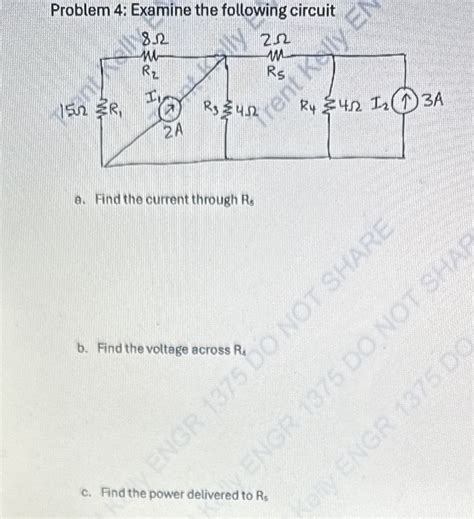 Problem 4 Examine The Following Circuita ﻿find The