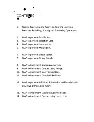 Data Structures Lab PDF