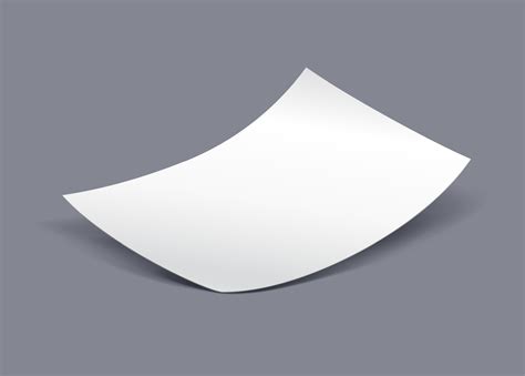 3d Realistic Vector Illustration Paper Falling On Gray Background 20422259 Vector Art At Vecteezy