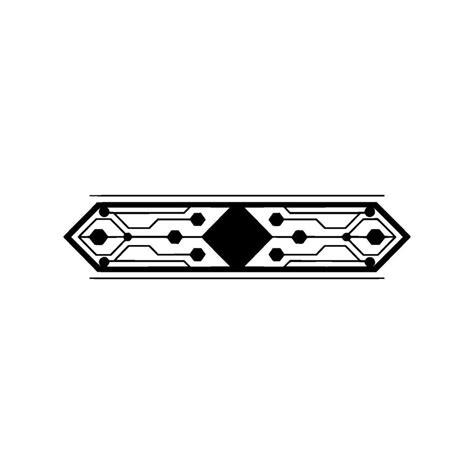 Tech Ornament Geometric Circuit On White Background 67683065 Vector Art