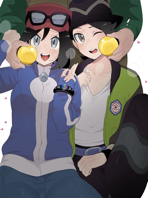 Calem Hiker And Paxton Pokemon And 2 More Drawn By Sana37pisana