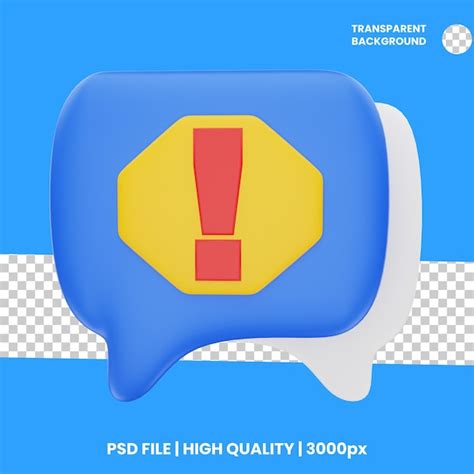Premium Psd 3d Rendering Chat Report Icon Object