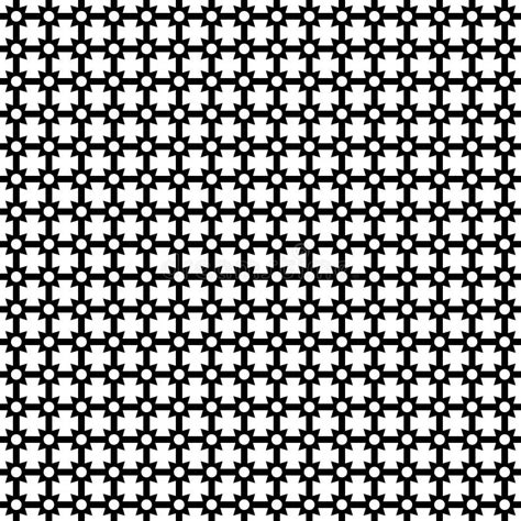 Monochrome Geometric Ornament Vector Seamless Pattern Stock Vector Illustration Of Element
