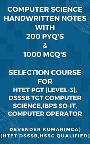 htet pgt computer science level 3 computer science handwritten notes